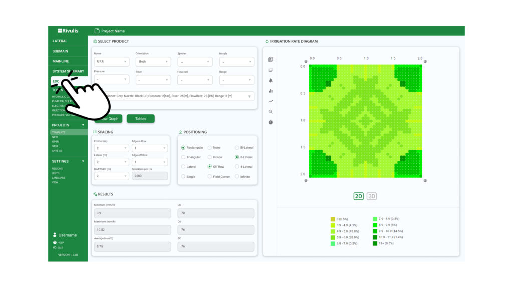 Irrigation design: the Rivulis in-field Hydraulic Tool - Rivulis